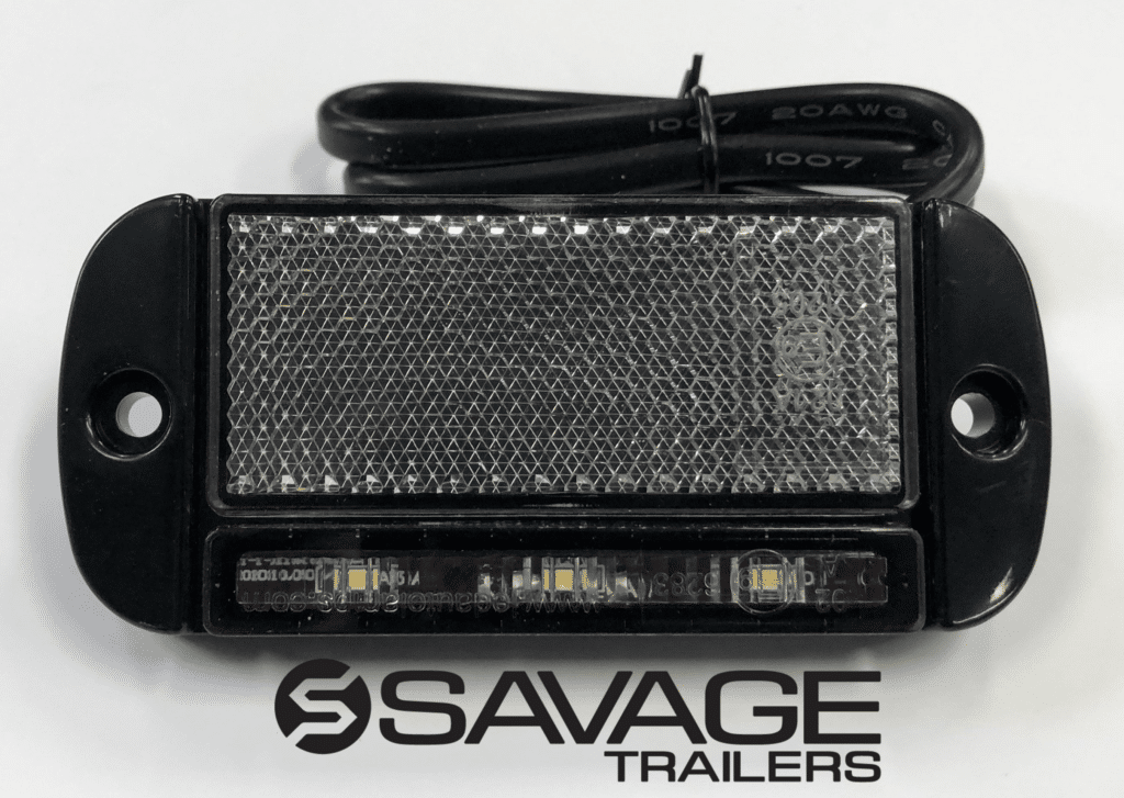 LED Autolamps Trailer Side Clearance Light with Reflector - White ...